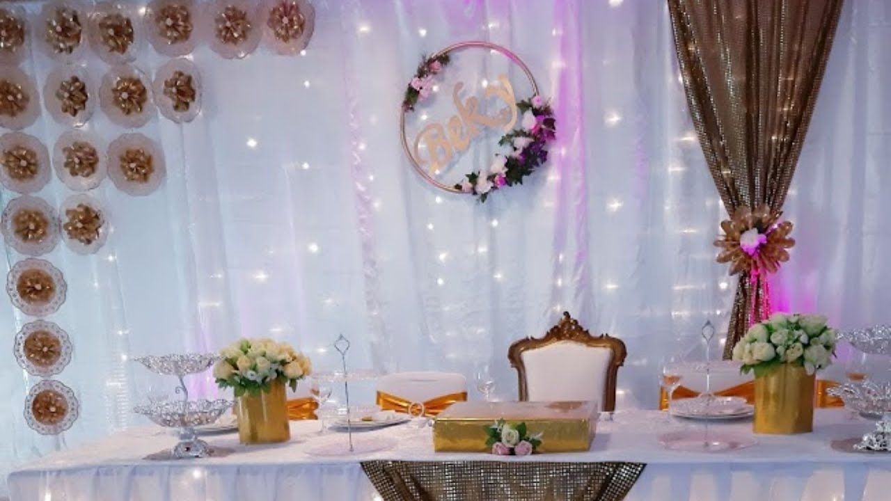 Confirmation Party | Birthday Party | Easy DIY Decorations | Golden ...