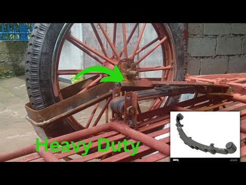 How to Make Tricycle SIDEWHEEL SWING ARM Leaf Spring Type - YouTube