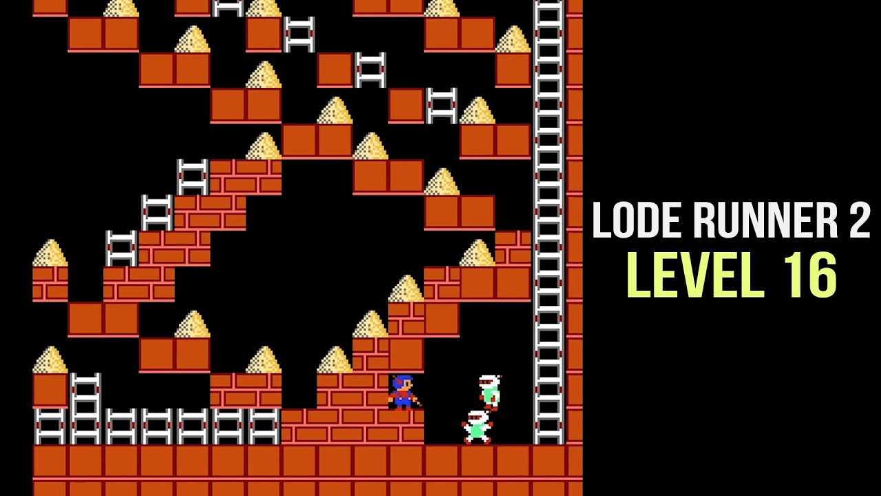 Lode Runner 2. Level 16. Game NES - YouTube