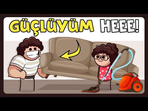 Evde Koltuğu Kaldırdığımda (En Komik Animasyonlar)