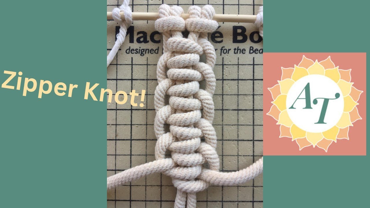 Zipper Knot (Macrame Hitch Knot Variation) - Clear and simple ...