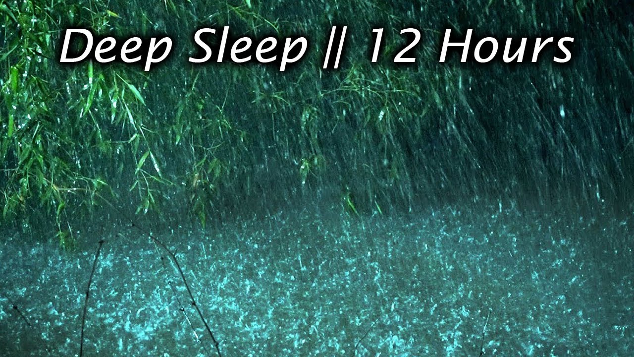 Beat Tinnitus with Heavy Rain on Lake, Calm Thunder in Deep Forest ...