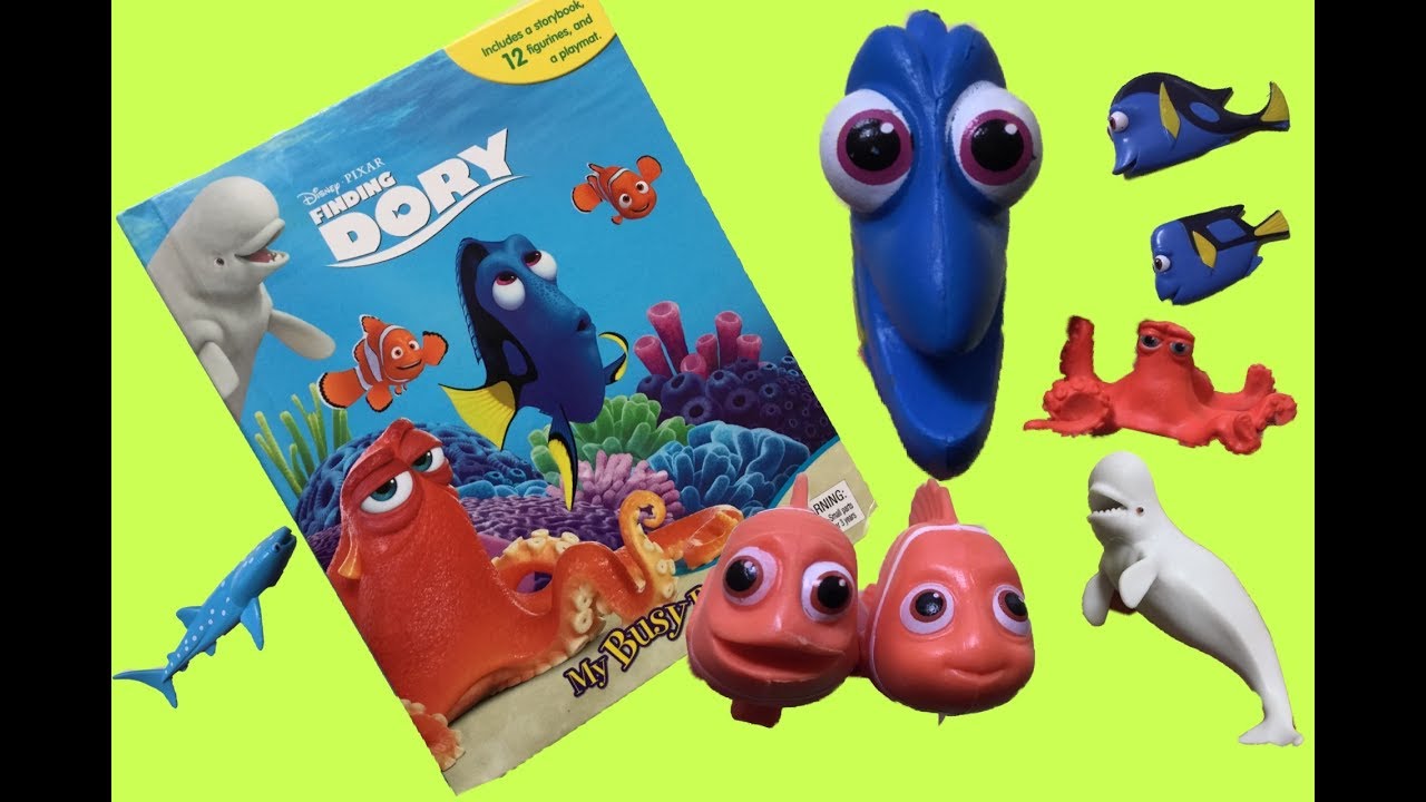 Disney Pixar Finding Dory My Busy Books 🐠💙 Dory Nemo Marlin Hank - YouTube
