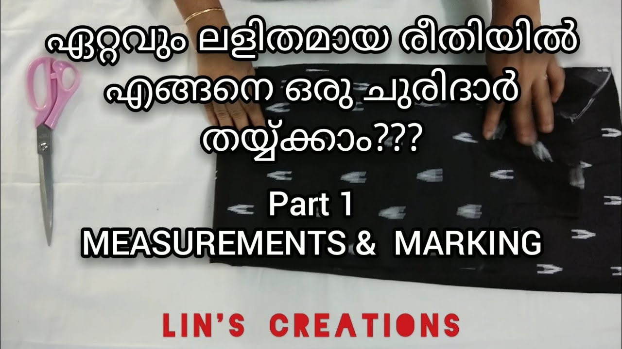 CHURIDAR Measurements|ചുരിദാർ stitching വളരെ എളുപ്പത്തിൽ|Churidar ...