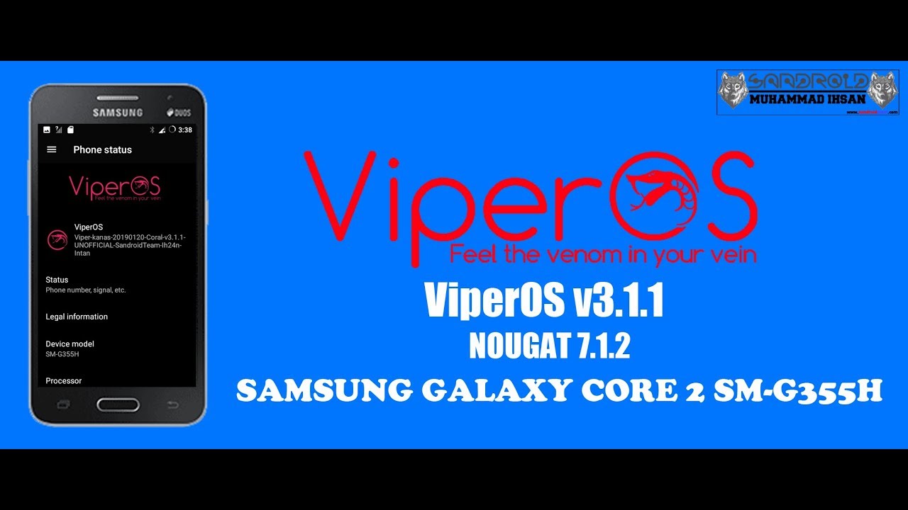 VIPER OS REAL NOUGAT 7.1.2 CUSTOM ROM FOR SAMSUNG GALAXY CORE 2 SM ...