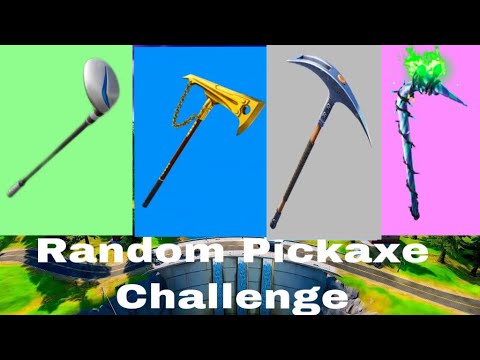 Random Pickaxe Challenge Med Emil - YouTube