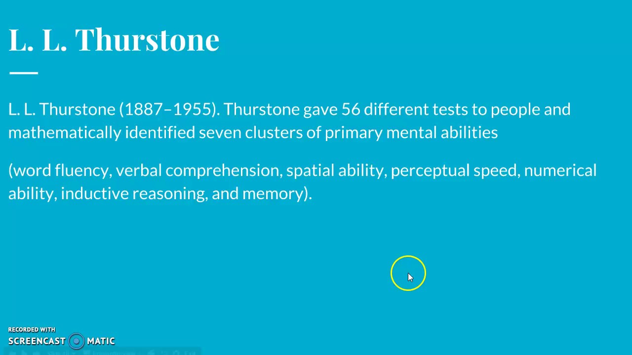 AP Psychology - Theories of Intelligence - YouTube