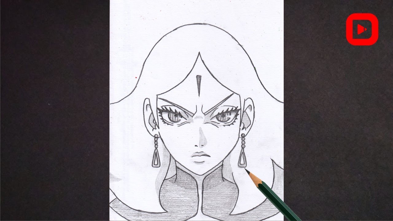 How to draw Delta || Boruto || Easy anime drawing || Easy drawing for ...