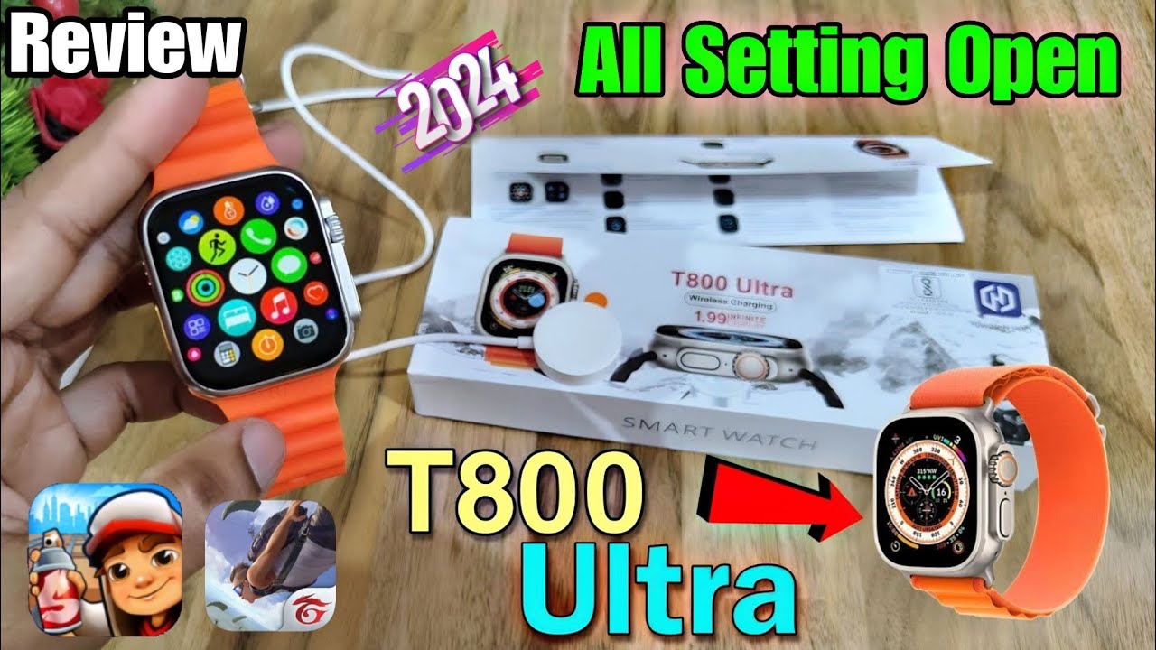T800 Ultra Smartwatch Unboxing And Review | T800 Ultra | T800 ...