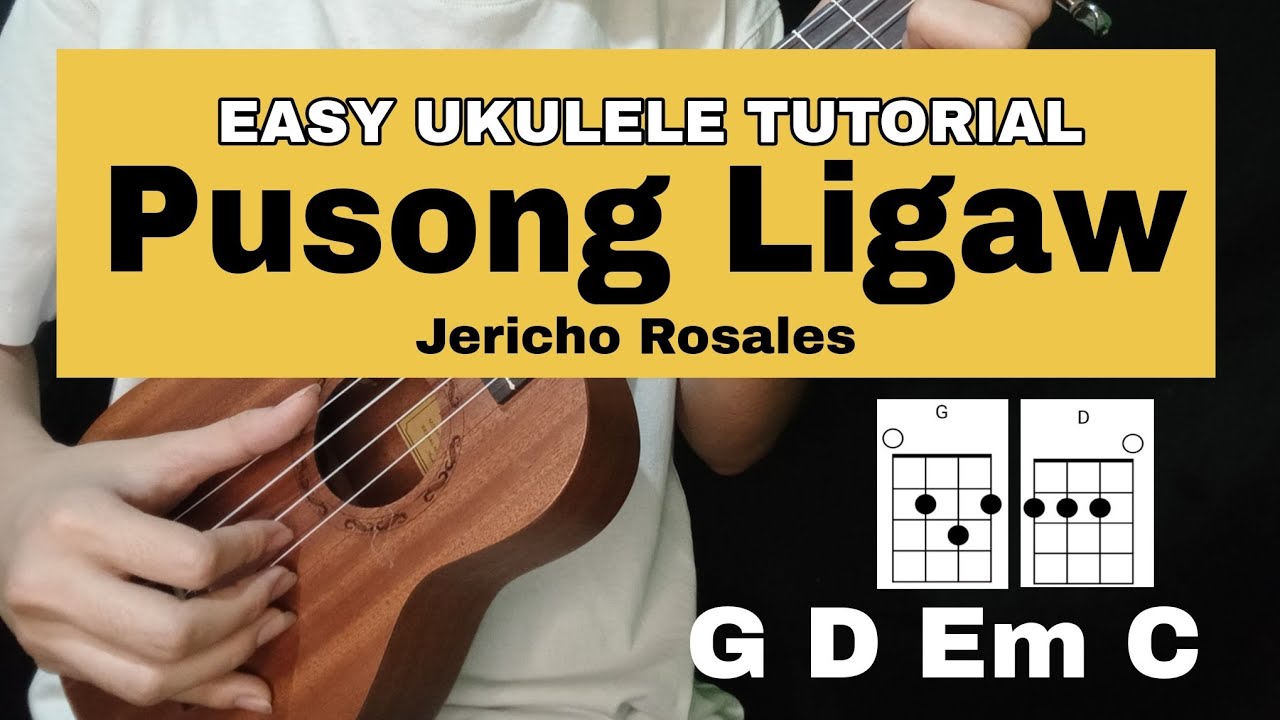 Pusong Ligaw - Jericho Rosales (Easy Ukulele Chords Tutorial) - YouTube