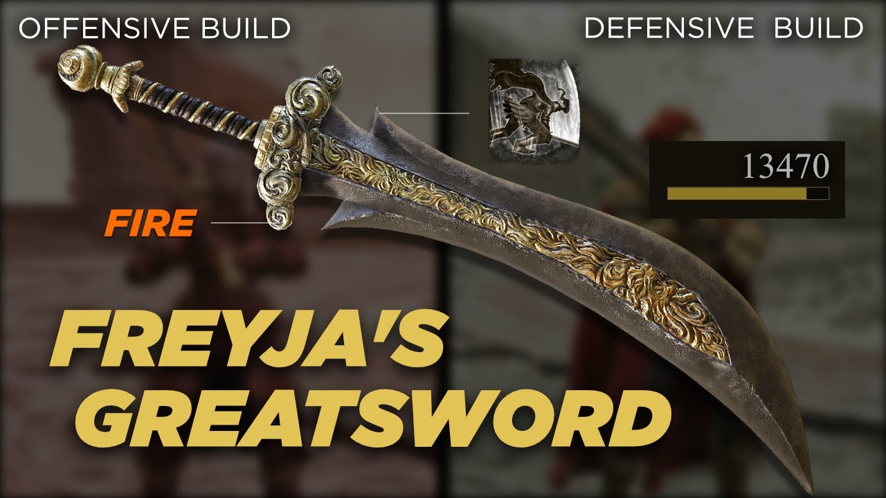 Elden Ring DLC - Freyja's Greatsword BOOST Lion's Claw Skill / STR ...