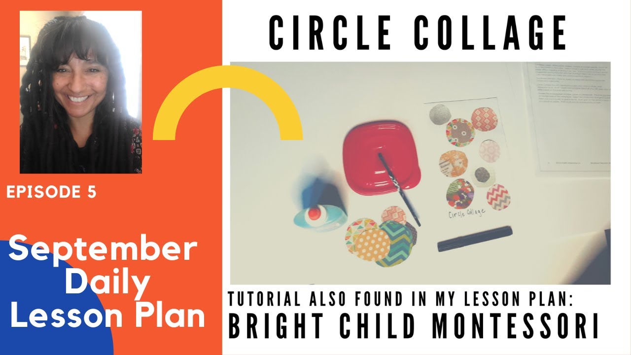 circle collage: prek Montessori daily lesson plan tutorial Easy Art ...