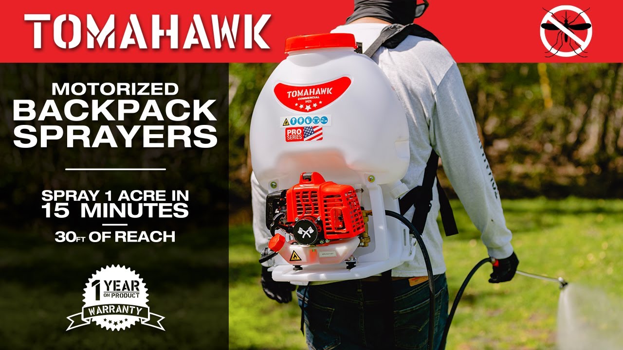 Tomahawk Motorized Sprayers Stop Pests 10x Faster - YouTube