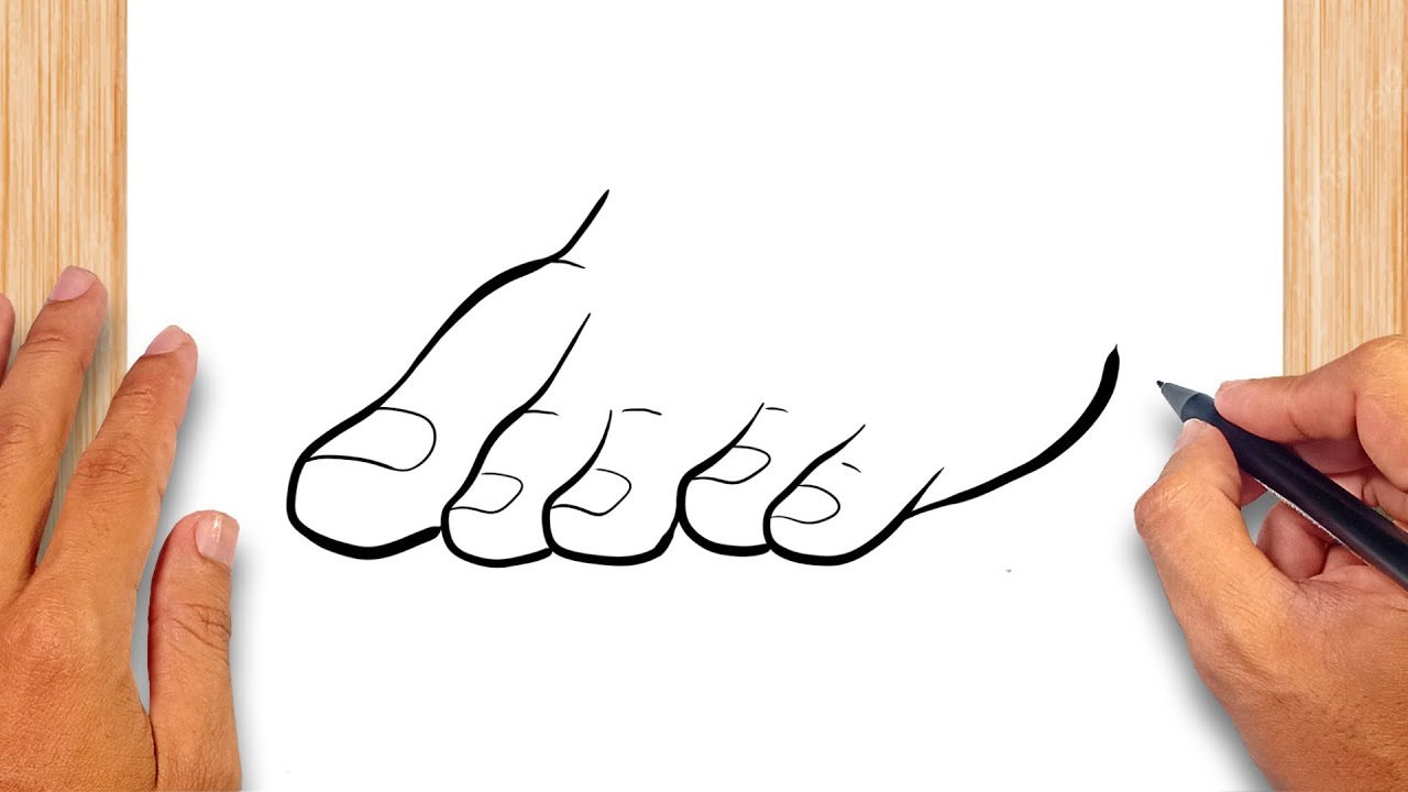 How to draw Toes - Body Parts Drawing - YouTube