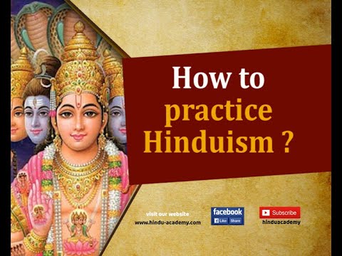 How to practice hinduism? - YouTube