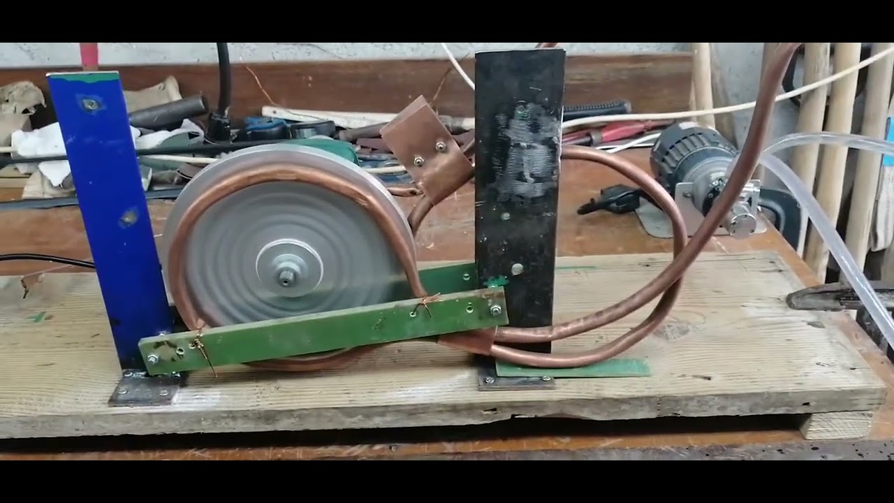 Magnetic Heater - test 1 - neodymium magnets D15x10 - YouTube