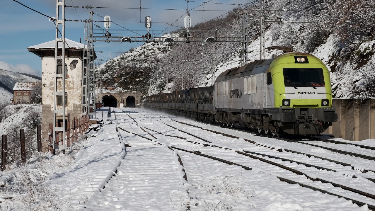 Tren Mercancías Captrain Trasona Busdongo Sagunto bobinas ArcelorMittal ...