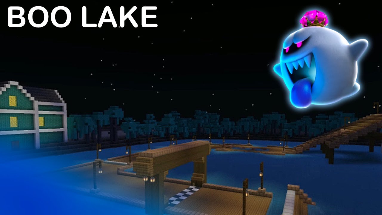 GBA Boo Lake - Mario Kart in Minecraft - YouTube