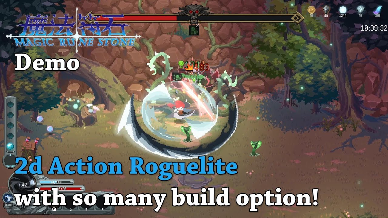2d Action Roguelite with so many build option! - Let's Try Magic Rune ...