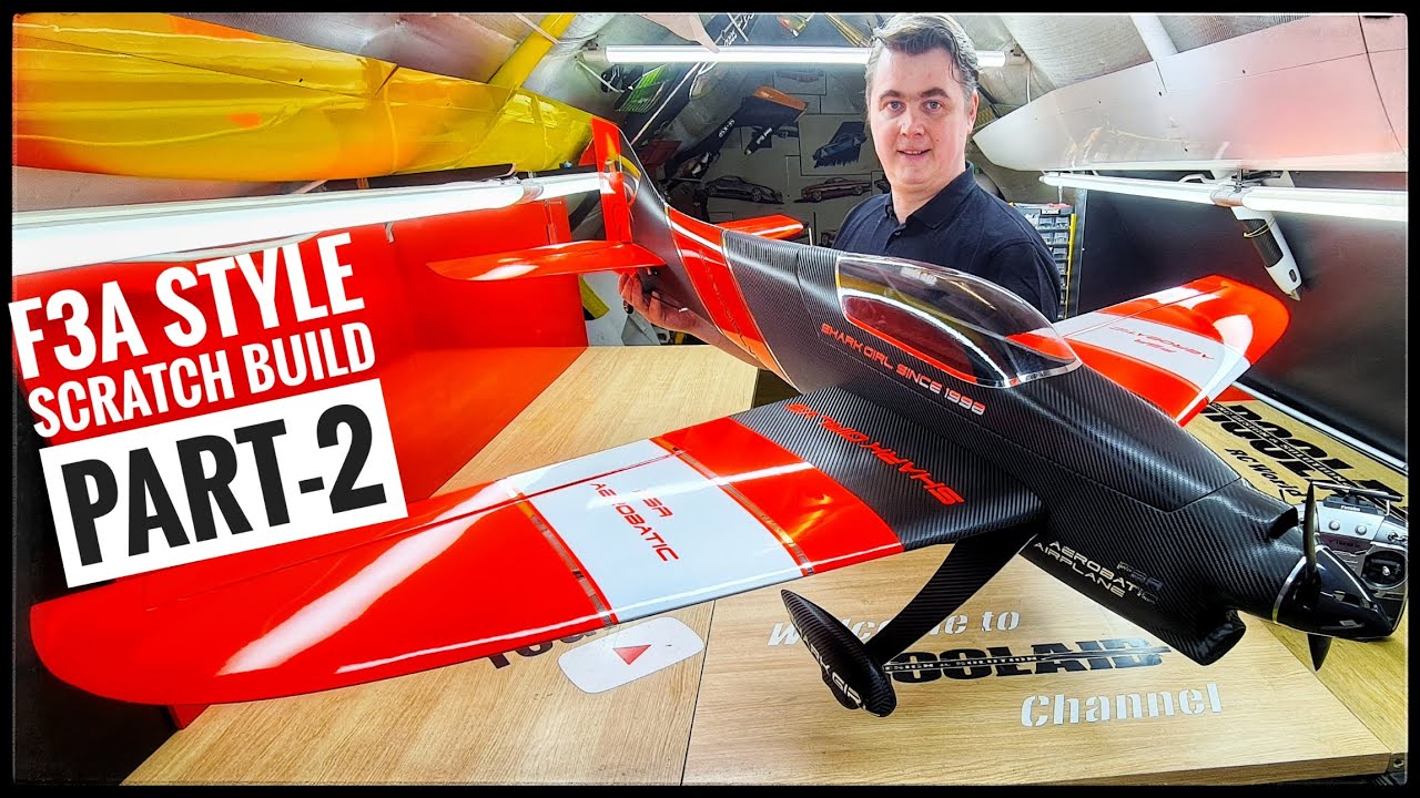 RC F3A SHARK GIRL V3 Full Build PART-2, Cnc Milling, lasercut, RC 3d ...