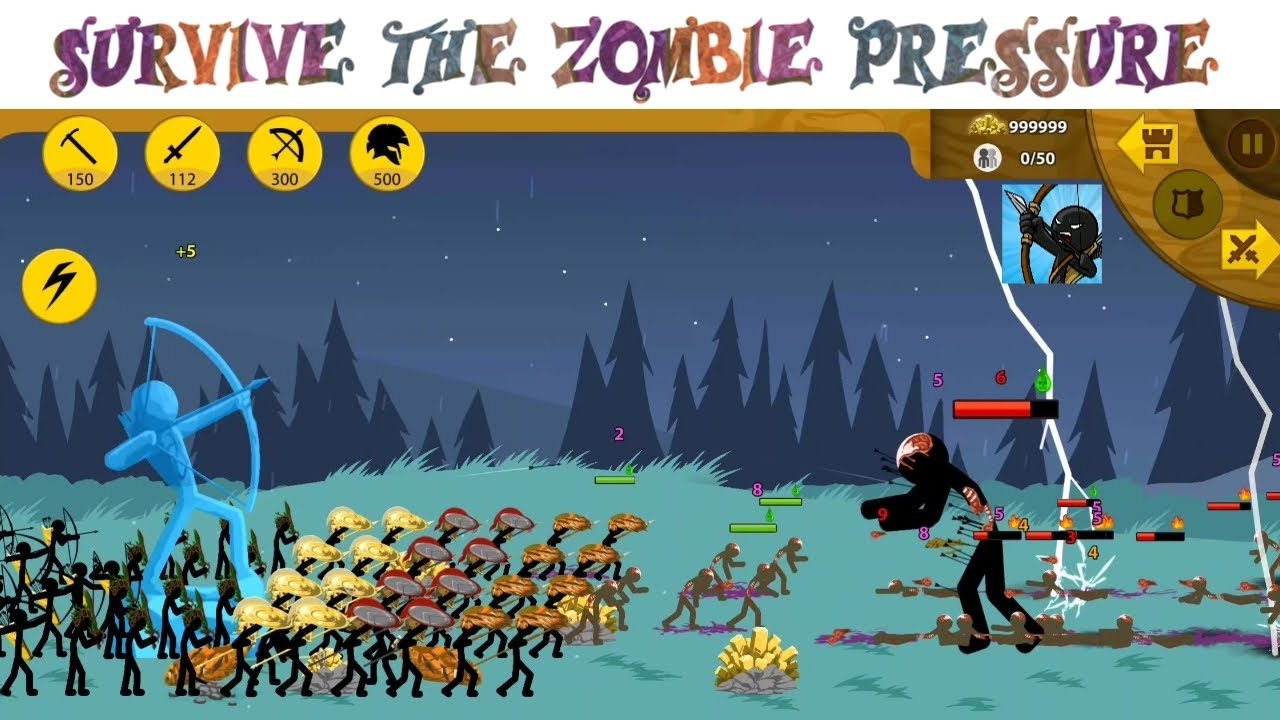Trying To Survive The Huge Zombie Pressure : The Weekly Mission | Stick ...