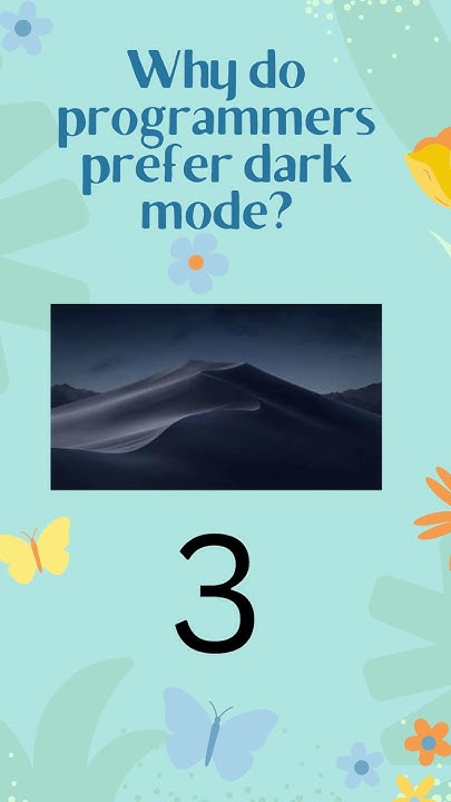 Why Do Programmers Prefer Dark Mode Riddles Shortsfeed Shorts Youtube
