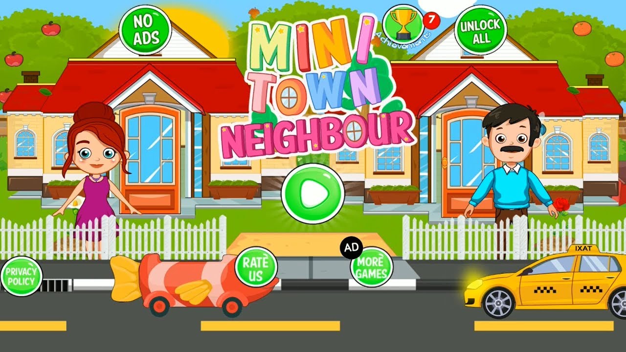 Mini Town Neighbor Game For Kids | New Game For Android 2021 - YouTube