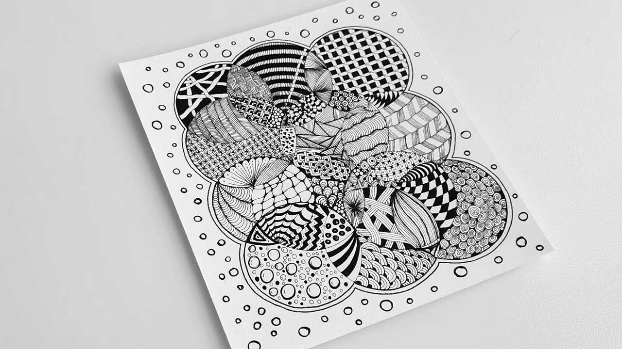 Circle Zentangle Patterns | Zentangle Art | Doodle Patterns - YouTube