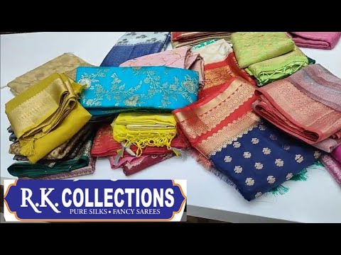Rk collections లో latest sarees collections ||rk collections hyderabad ...