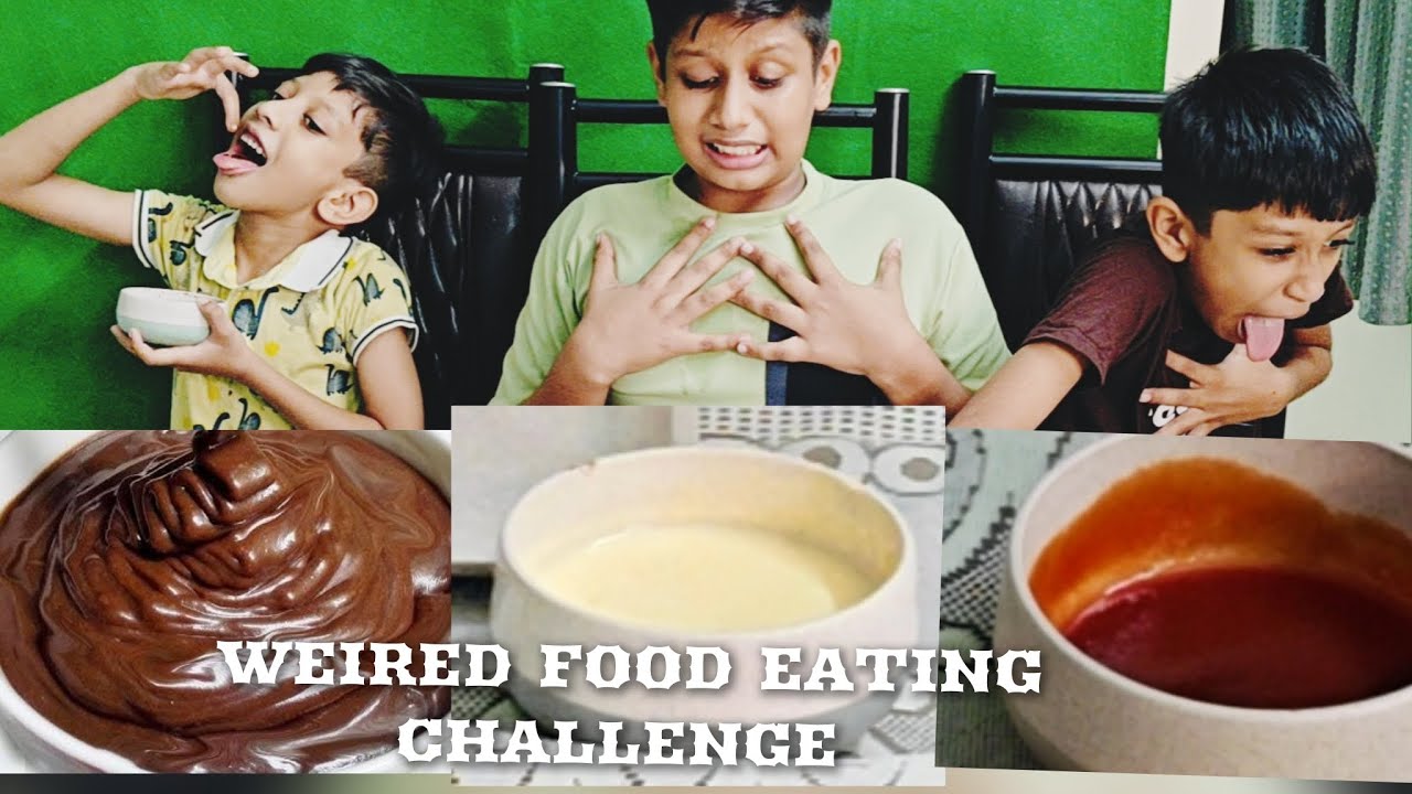 WEIRED FOOD EATING CHALLENGE 😇Dont try - YouTube