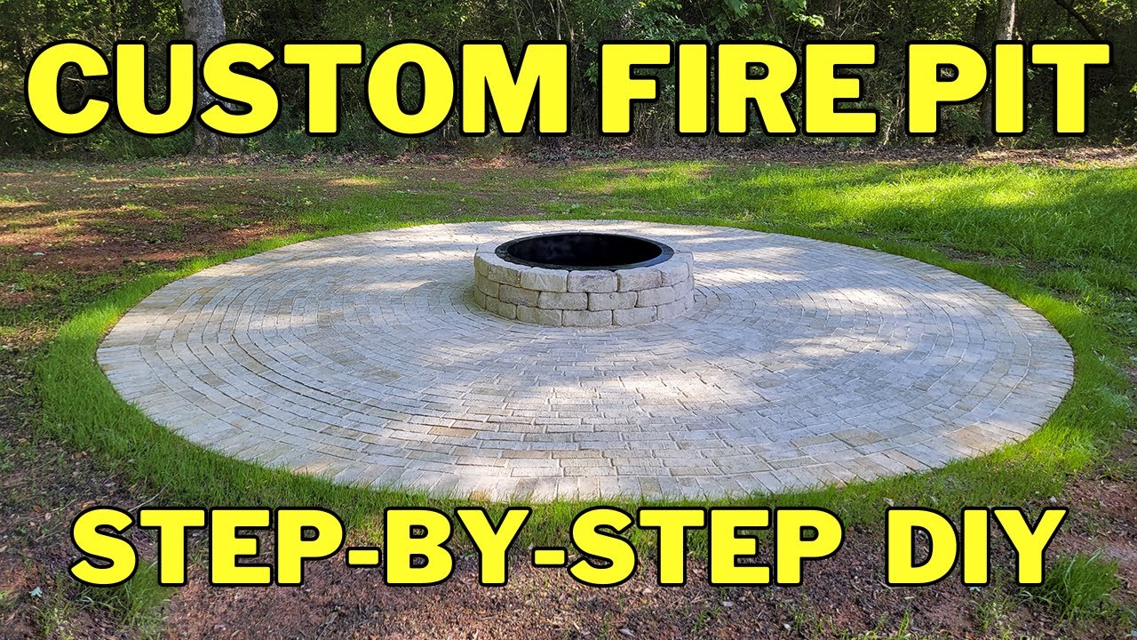 Custom Backyard Fire Pit | Step-by-Step DIY - YouTube