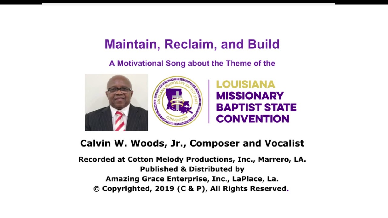 You Got To Maintain, Reclaim, and Build by Calvin W. Woods, Jr. - YouTube