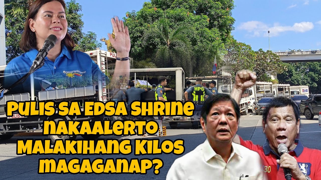 Edsa Shrine || VPSara Duterte || Peace Rally Friday - YouTube