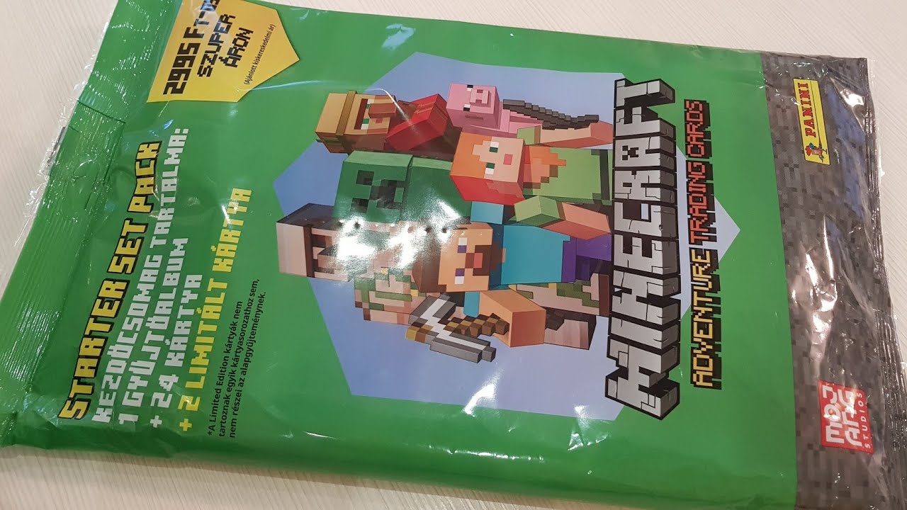 Minecraft Trading Cards Album Unboxing 2021 - YouTube