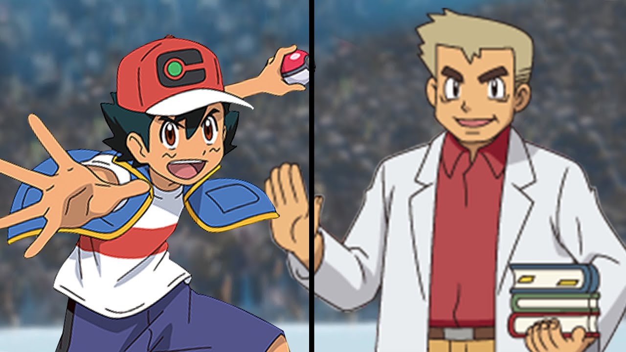 Pokemon Sword And Shield Galar Ash Vs Professor Oak Professor Oak