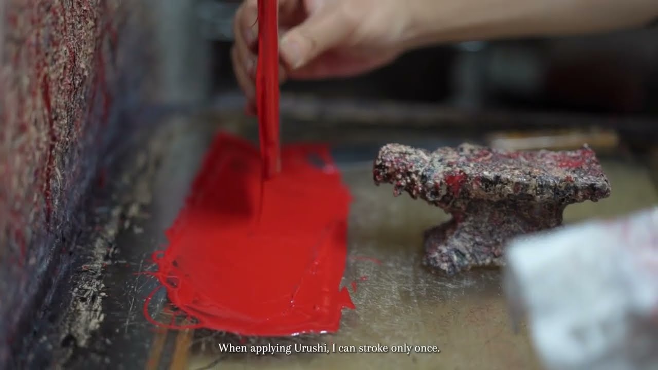 The Inden Process: Application of Urushi - YouTube