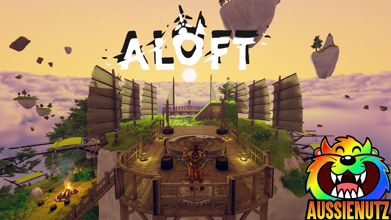 Aloft a charming Cozy Survival Game! #aloft #aussienutz - YouTube