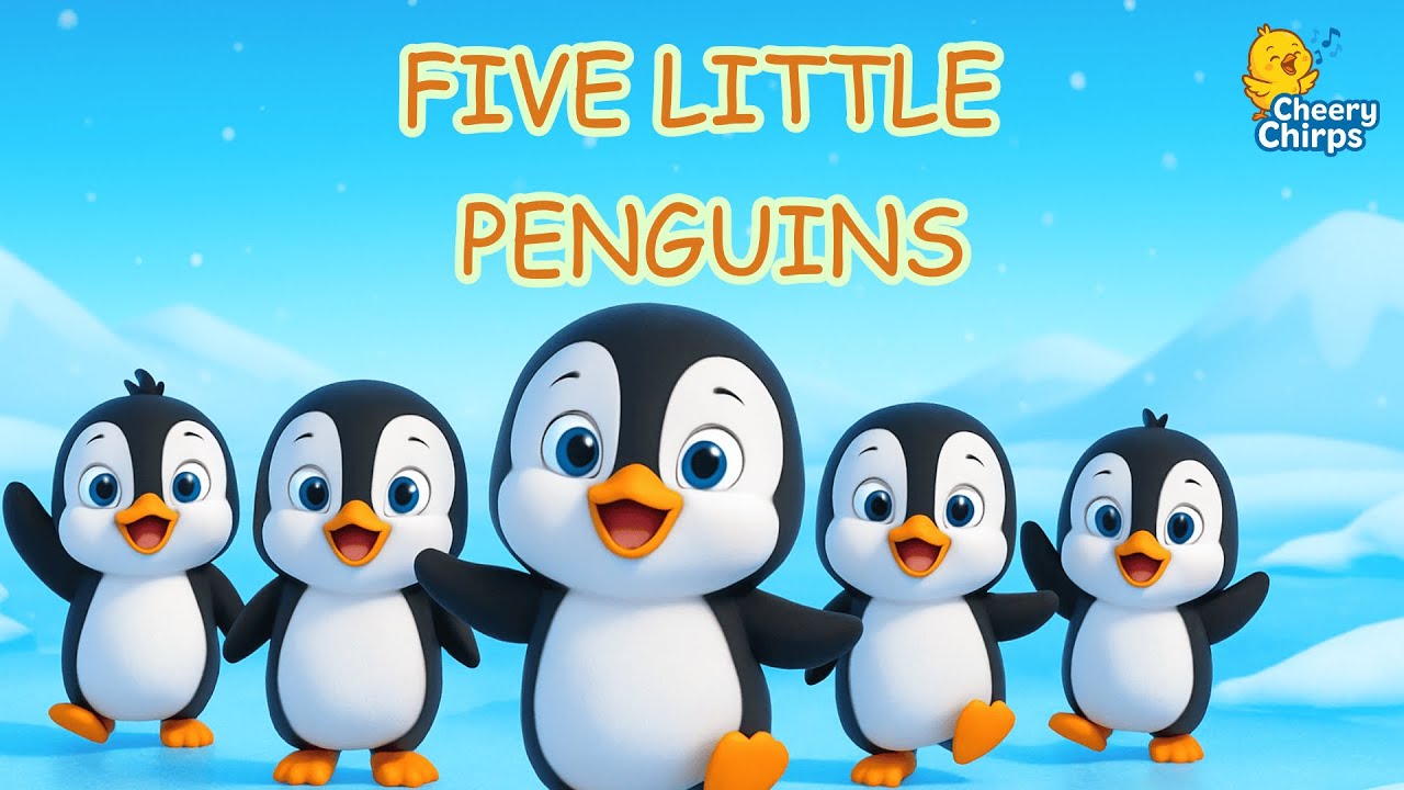 Five Little Penguins | Fun Winter Song for Kids | Fun Kids Song & Dance ...