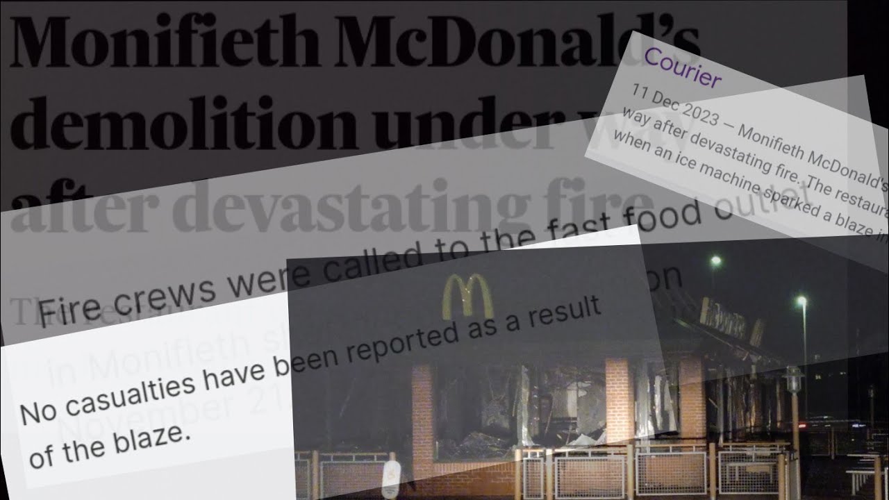 Monifieth Macdonalds Restaurant Fire (ground status update feb 2024 ...