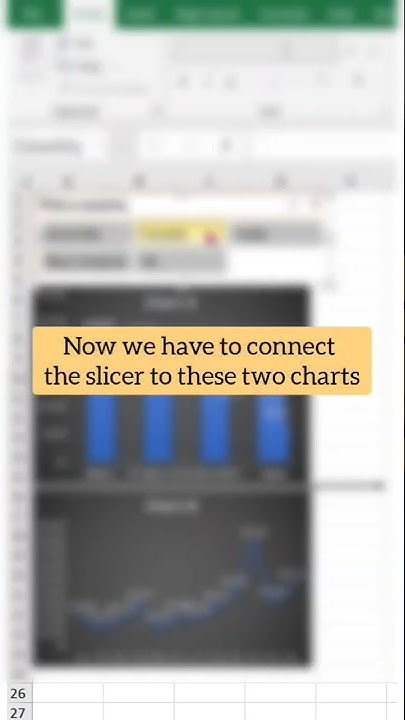 Connect the slicer with multiple charts | ms excel - YouTube