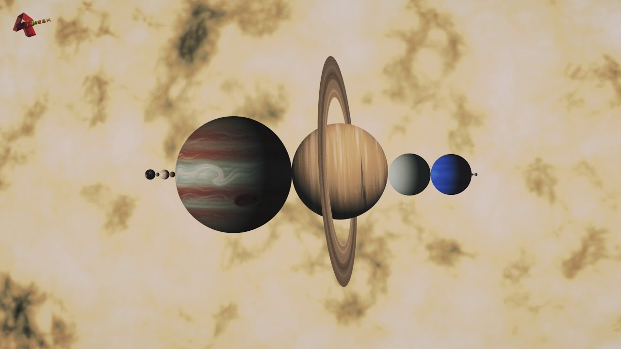 Earth and Moon Distance Visualization - YouTube