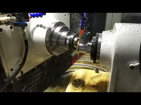 5-axis of NC Spiral bevel gear processing machine from Mltor cutting video - YouTube