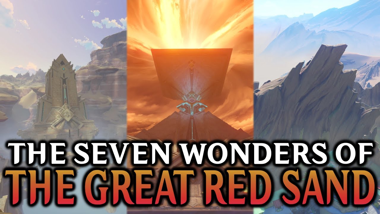 The Seven Wonders of the Great Red Sand (Genshin Impact Wonders) - YouTube