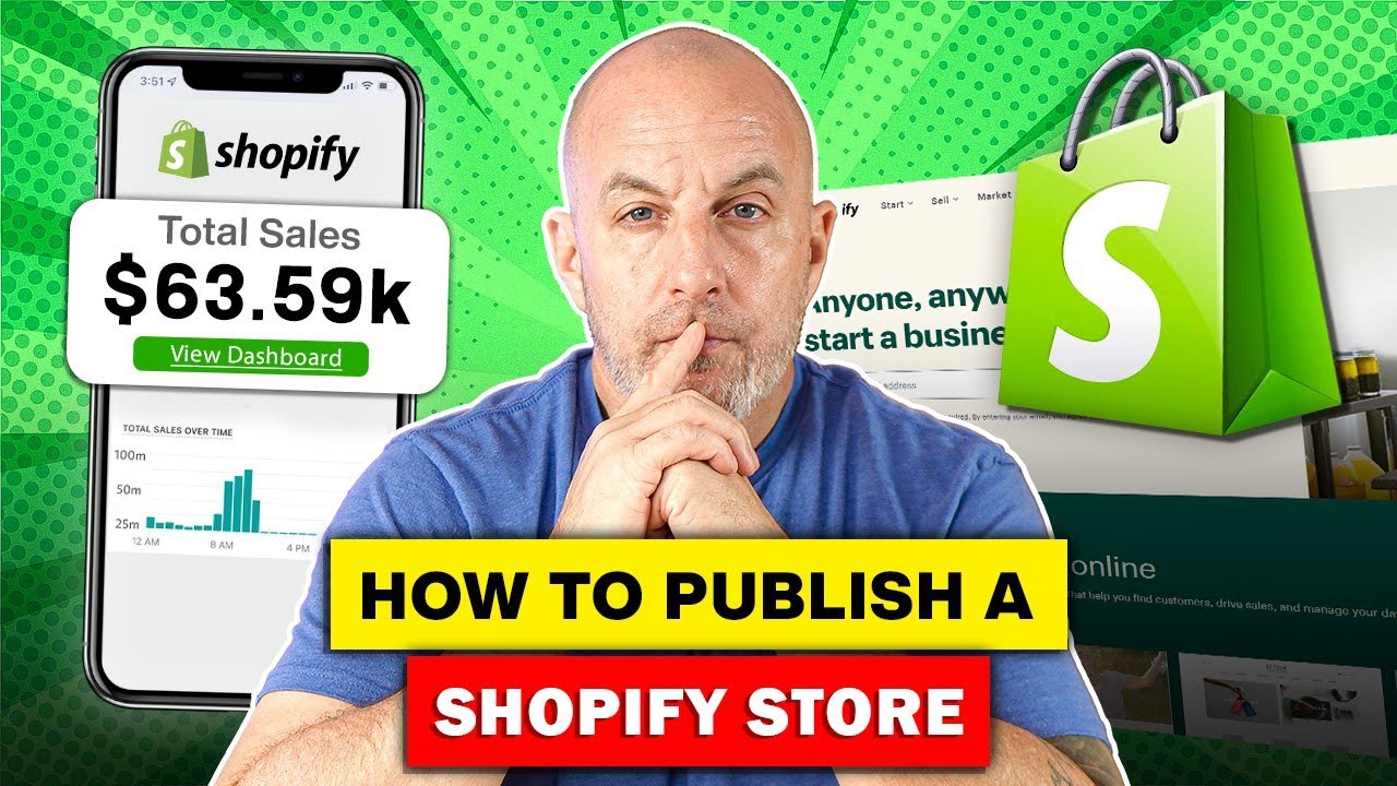 How to Publish a Shopify Store | Super Fast & Easy Shopify Tutorial for Beginners - YouTube