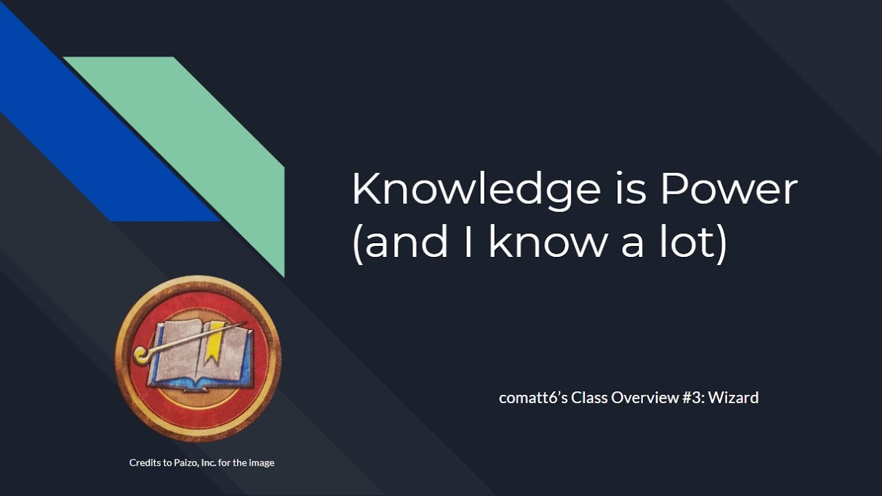 Pathfinder 2E Class Overview #3 - Wizard - YouTube