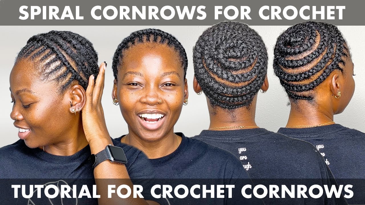HOW TO DO CORNROWS FOR CROCHET | #simpleprotectivestyle | NEW TECHNIQUE ...