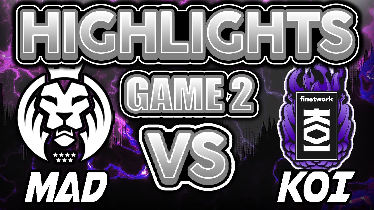 MAD Lions vs KOI Game 2 highlights LEC 2023 Winter Season - LEAGUE OF ...