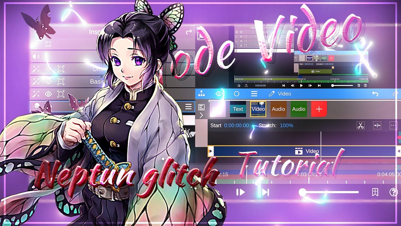 Neptun Glitch style – Node video AMV Tutorial - YouTube