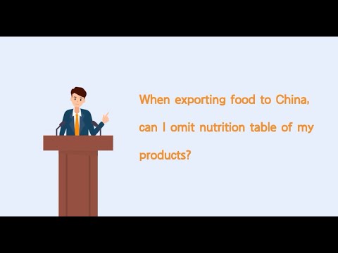 Food label compliance in China: Can the nutrition table be omitted ...