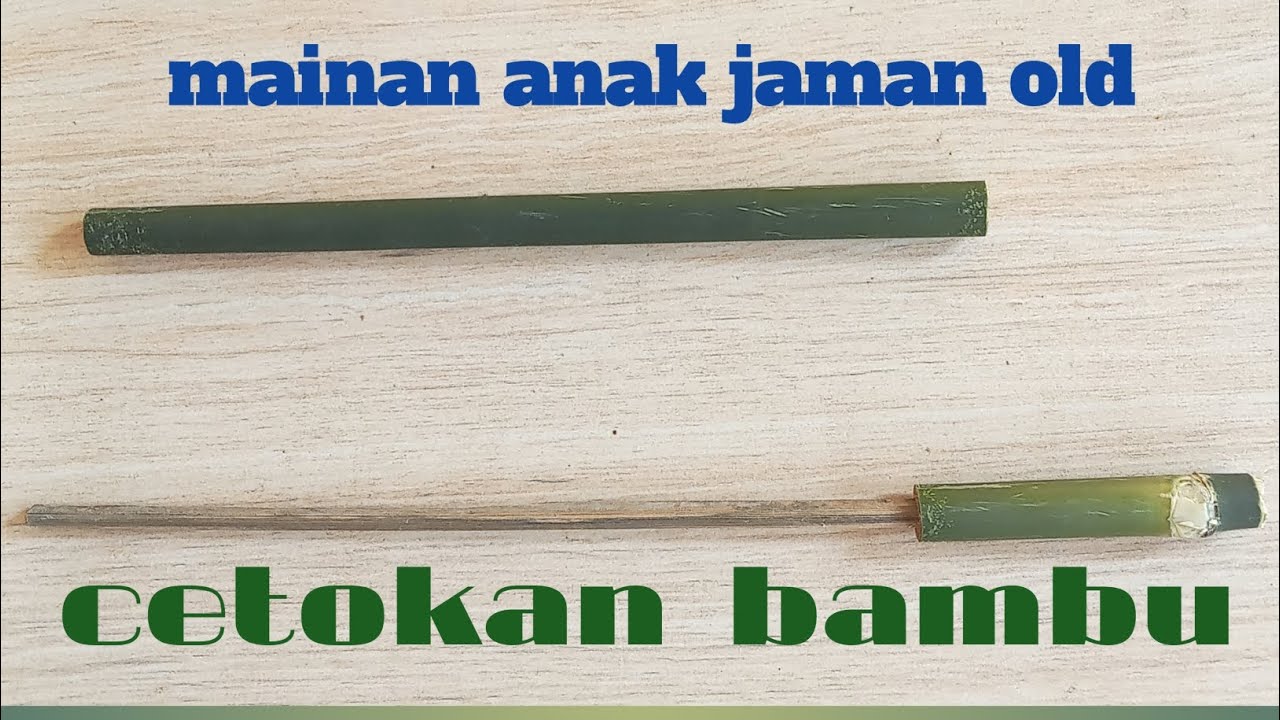 cara membuat tembakan cetokam dari bambu - YouTube